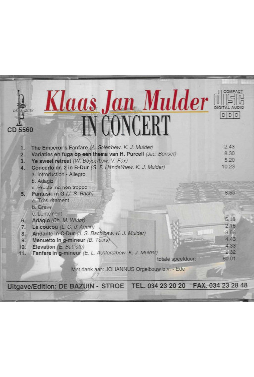 Klaas Jan Mulder - In concert